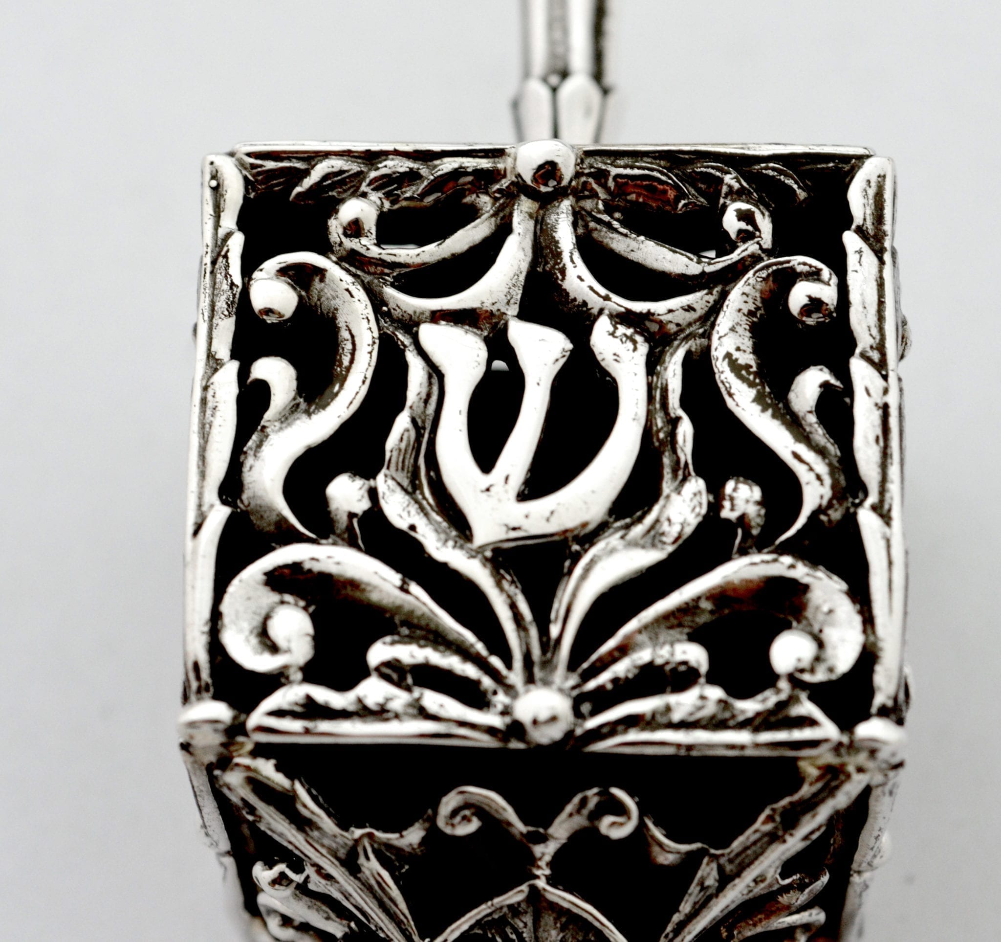 fabulous Hanukkah Silver Dreidel - Nadav Art By Avi Nadav