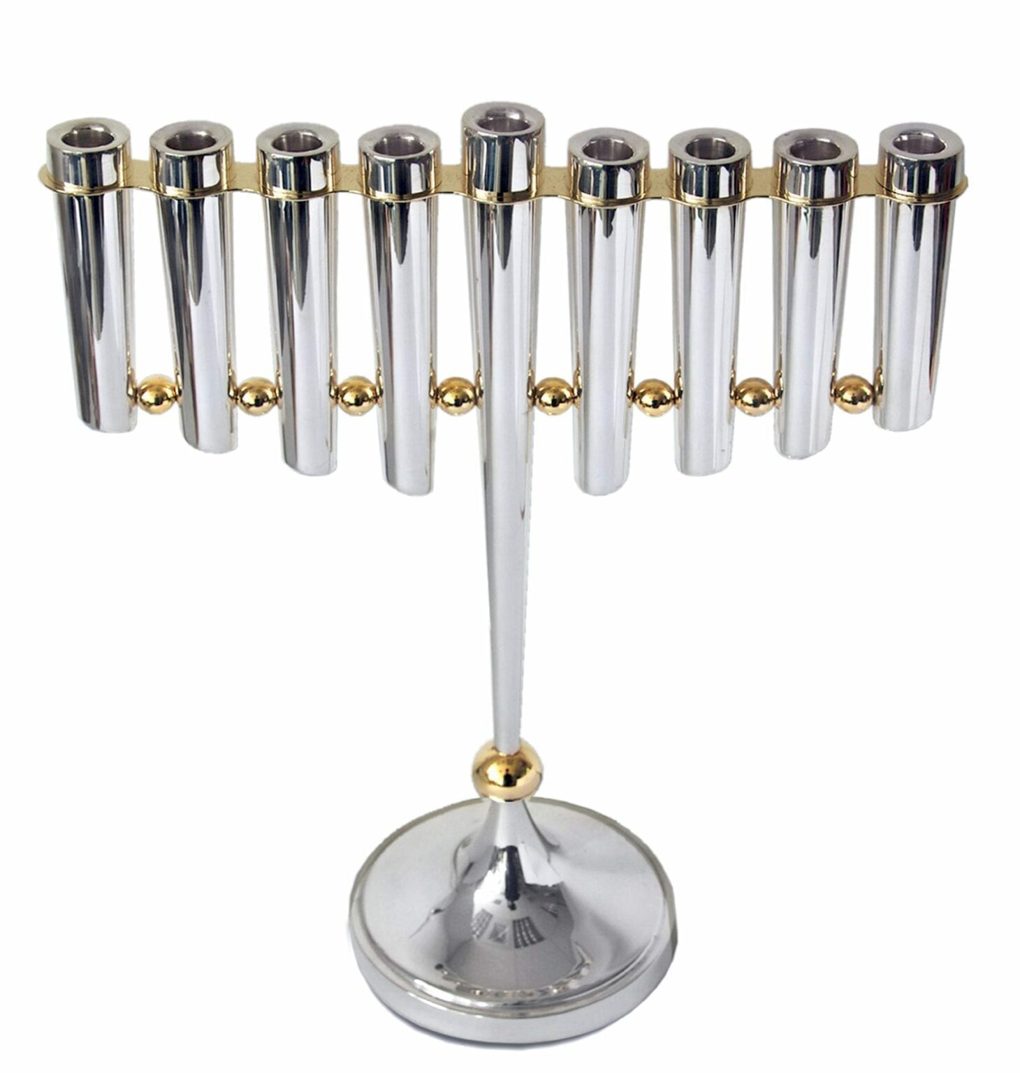 wondrous Modern Silver Hanukkah Menorah - Nadav Art By Avi Nadav