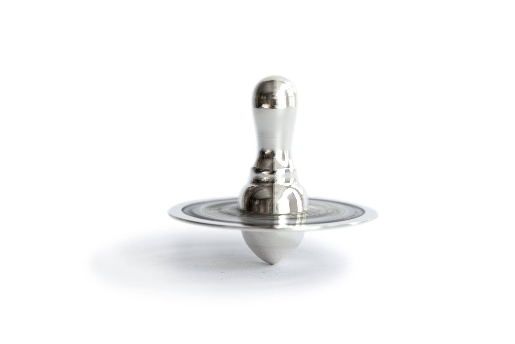 Sterling Silver Spinning Top with stand - Nadav Art By Avi Nadav