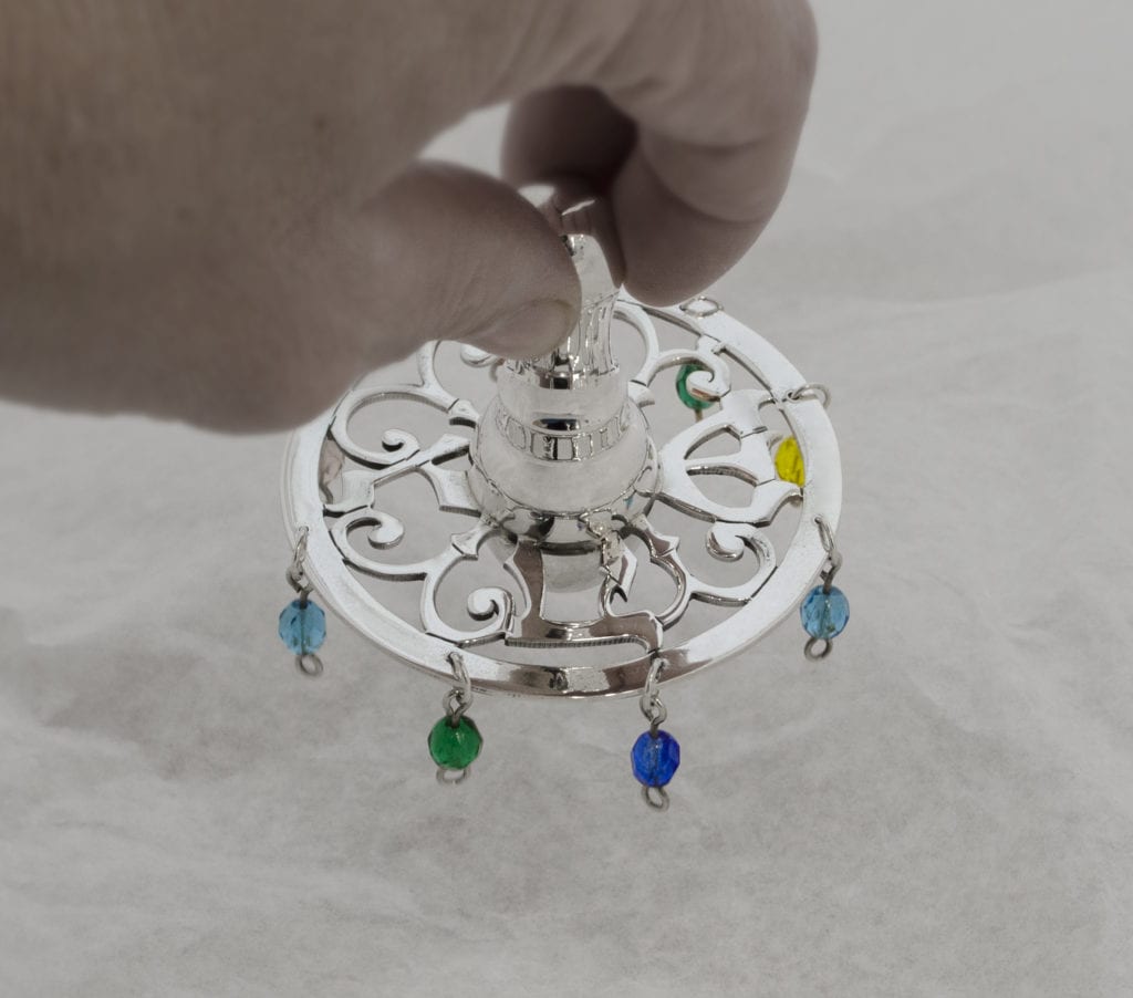 Large Sterling Silver Spinning Top - Nadav Art By Avi Nadav