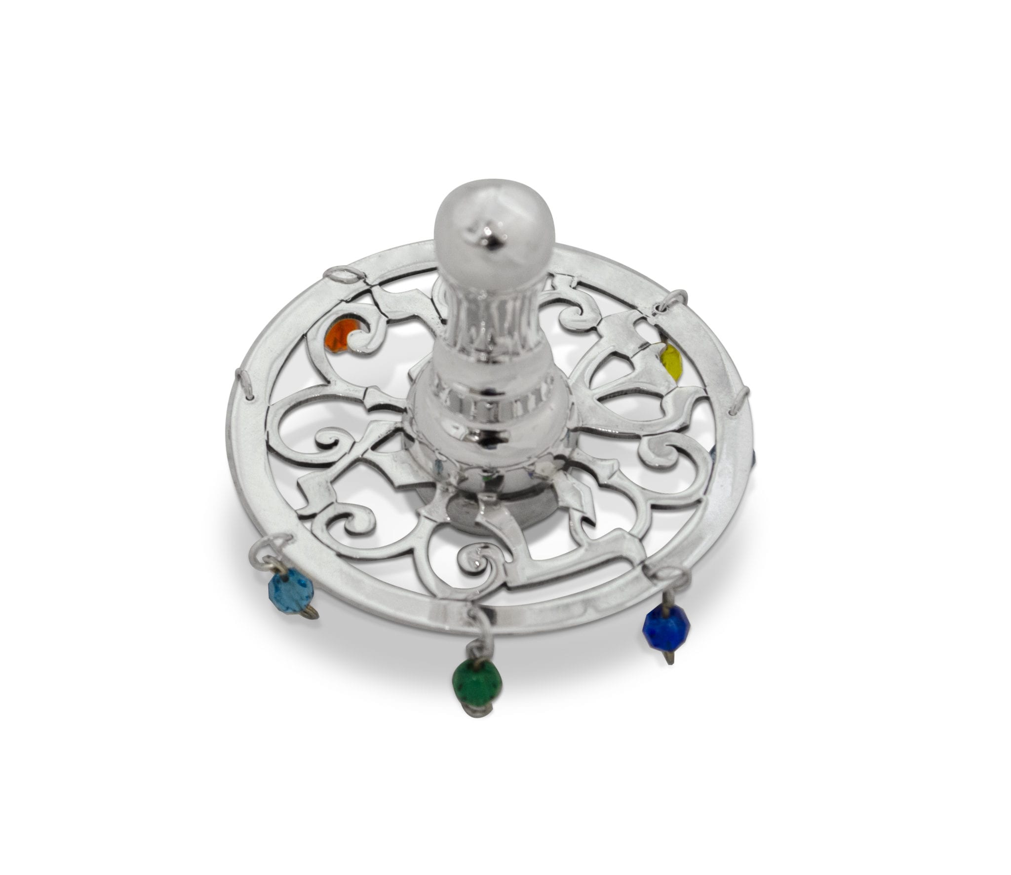 Large Sterling Silver Spinning Top - Nadav Art By Avi Nadav
