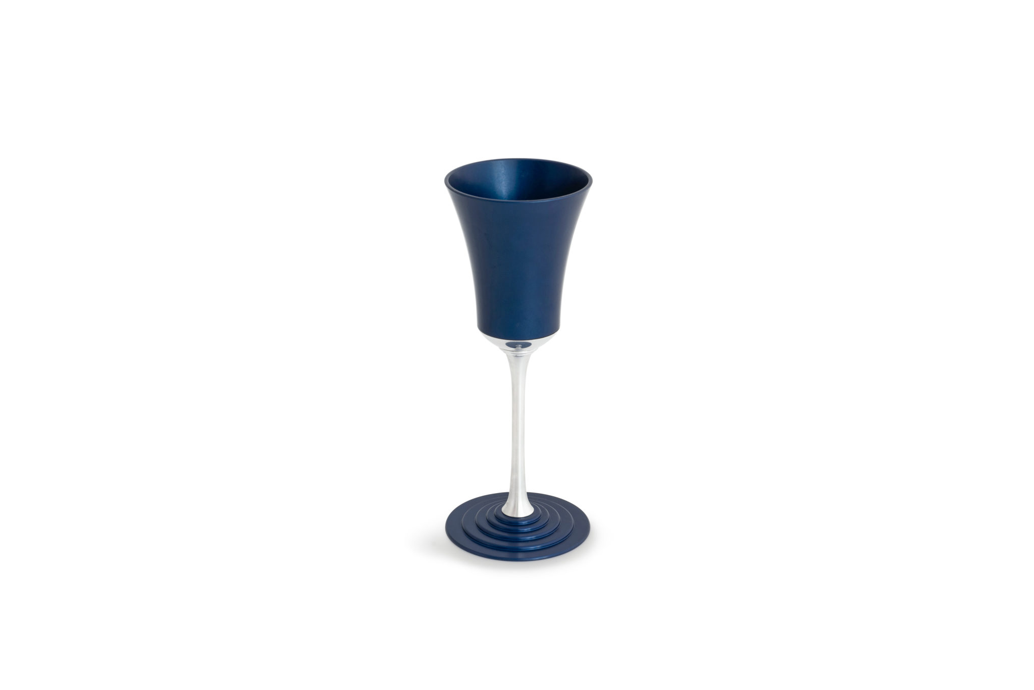 Aluminum Long Stem Kiddush Cup - Nadav Art By Avi Nadav