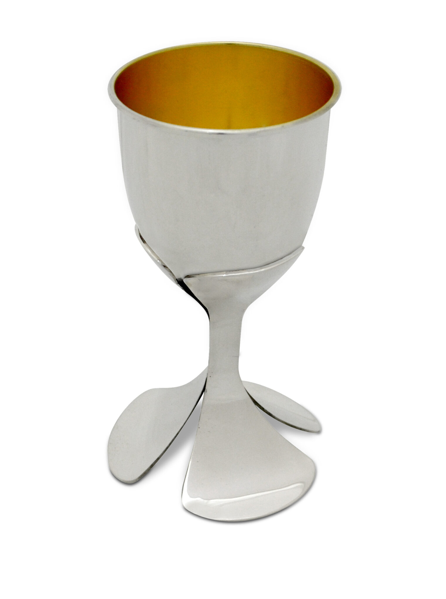 Unique Flower-Shaped Kiddush Cup Set - Nadav Art By Avi Nadav