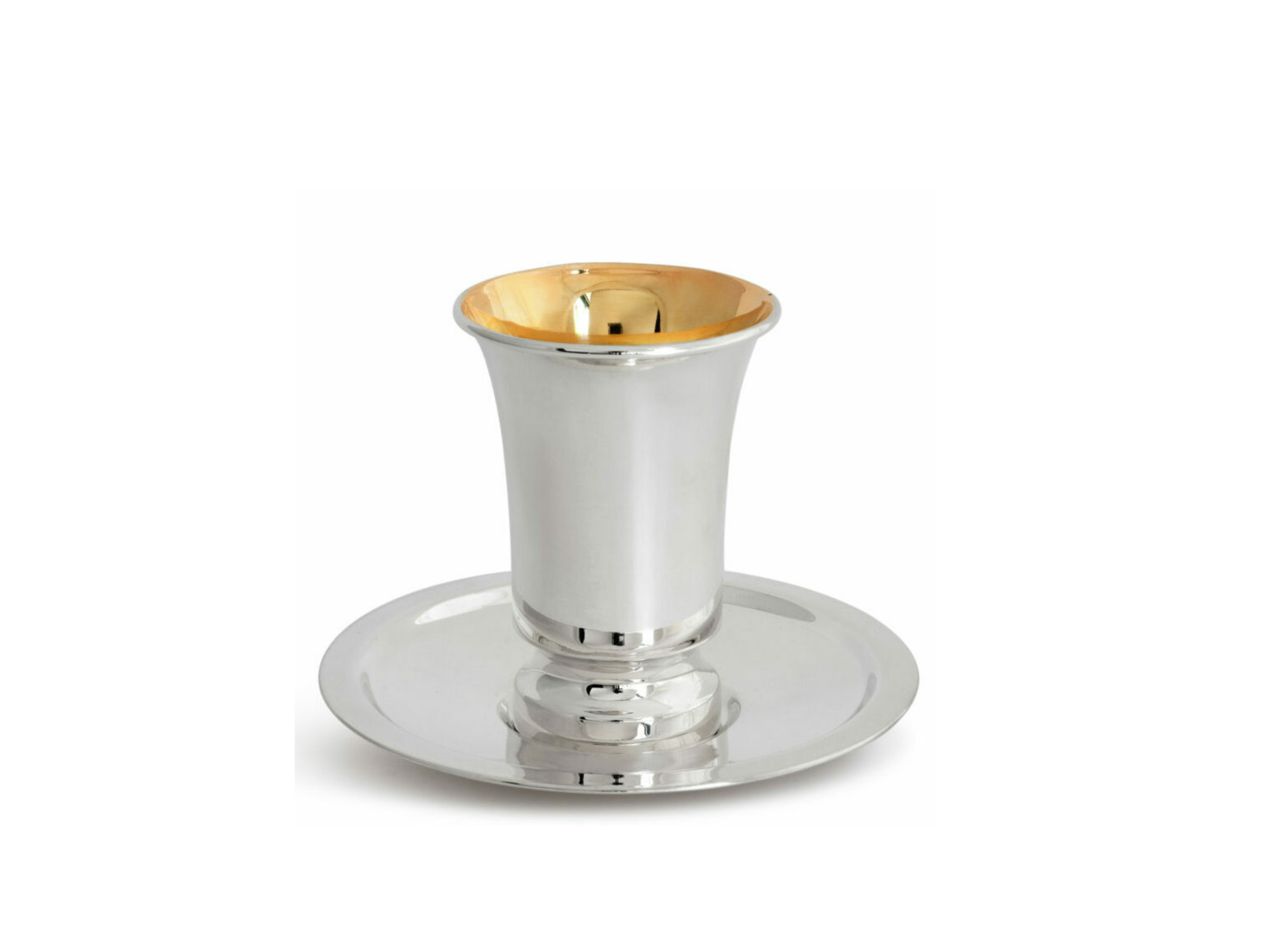 Silver Kiddush Cups Without Stem - Nadav Art By Avi Nadav